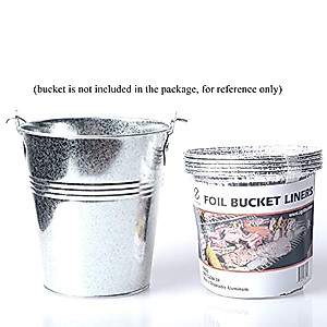 Z GRILLS BBQ Grease Foil Bucket Liners Grill Drip Disposable Aluminum 5/20/25/30 Packs (5 Packs)