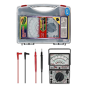 Mf47 Ac/dc Analog Multimeter, Mechanical High-Precision Anti-Burn Buzzer Full Protection Multimeter, Pointer Multimeter Tester, 27.5 * 21 * 5.4cm