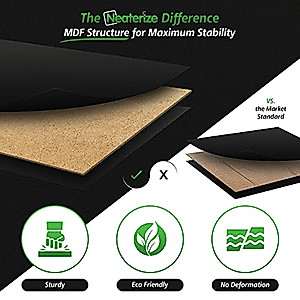 Storage Bins With Lids and Labels (Set of 4) - Heavy-Duty Empty Fabric Storage Organizers with Removable Lids & Dual Handles. Great For Photos, Toy box, Linen Closet, Clothes (21 QT - Black)