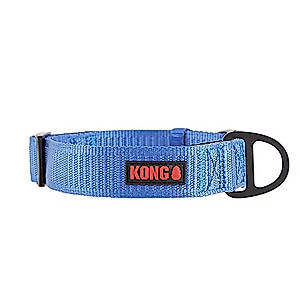 KONG Max HD Ultra Durable Neoprene Padded Dog Collar (Large, Blue)