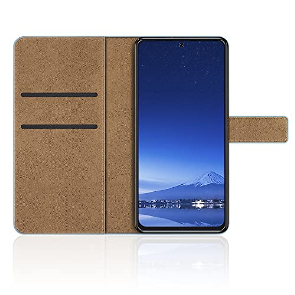 MILEGAO for Oppo Reno 6 Pro 5G Case, Premium Magnetic PU Leather Cover with Card Holder and Kickstand, Fashion Flip Case for Oppo Reno 6 Pro 5G 6.55 inches