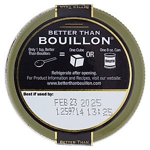 Better Than Bouillon Vegetarian No Beef Base, Made with Seasoned Vegetables, Certified Vegan, Makes 9.5 Quarts of Broth, 38 Servings, 8-Ounce Jar (Pack of 2)