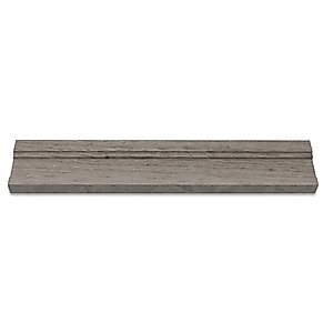 Chair Rail Wooden Beige Honed Marble Tile Liner