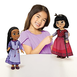 Disney's Wish Asha & Dahlia Dolls Best Friends Pack, 14 Inches Tall, Each with Movie Authentic Outfits and Accessories