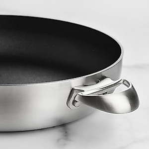Scanpan CX+ 12.5" Braiser - 5.5-quart - Stratanium Plus Nonstick Chef's Pan - 5-ply Stainless Steel