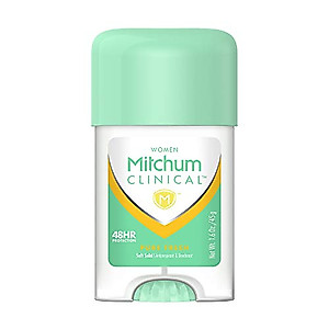 Mitchum Women's Deodorant by Mitchum, Clinical, Soft, Solid Antiperspirant Deodorant, Pure Fresh, 1.6 Oz (Pack of 1)