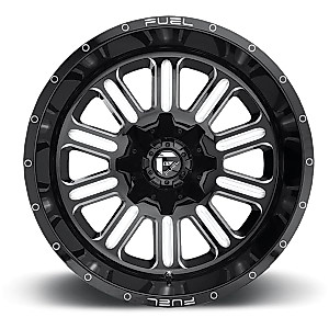 FUEL Hardline NBL-Gloss BLK MIL Wheel with Painted (20 x 9. inches /6 x 120 mm, 19 mm Offset)