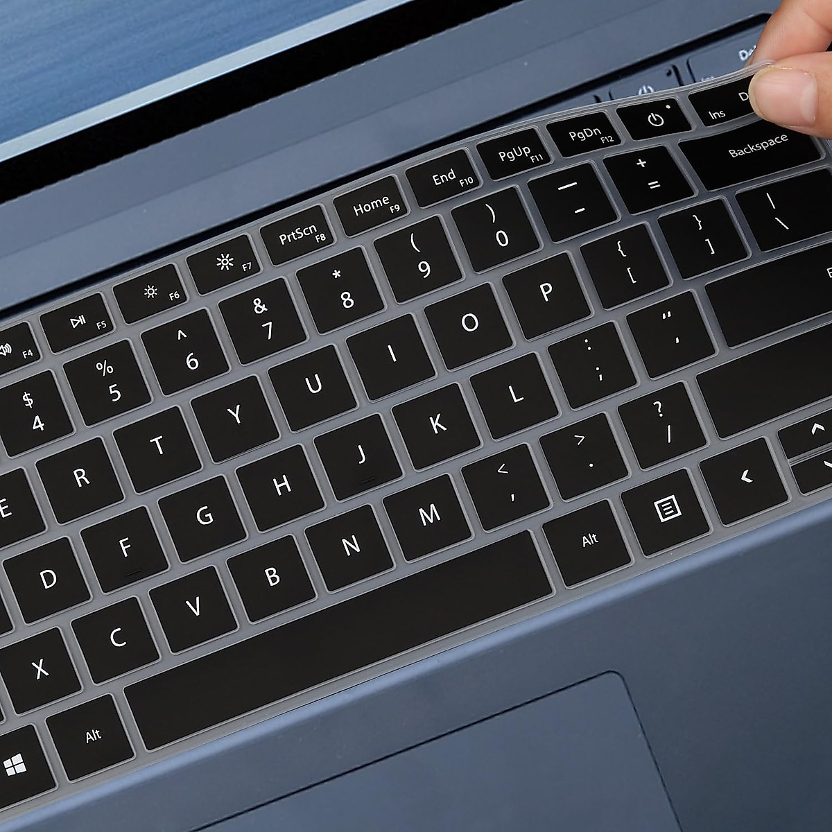 Keyboard Cover for Microsoft Surface Laptop 6/ Surface Laptop 5/Surface Laptop 4 13.5" 15" Laptop, Surface Laptop Studio 2 (2023), Surface Laptop Studio 14.4" Keyboard Protective Cover Skin-Black