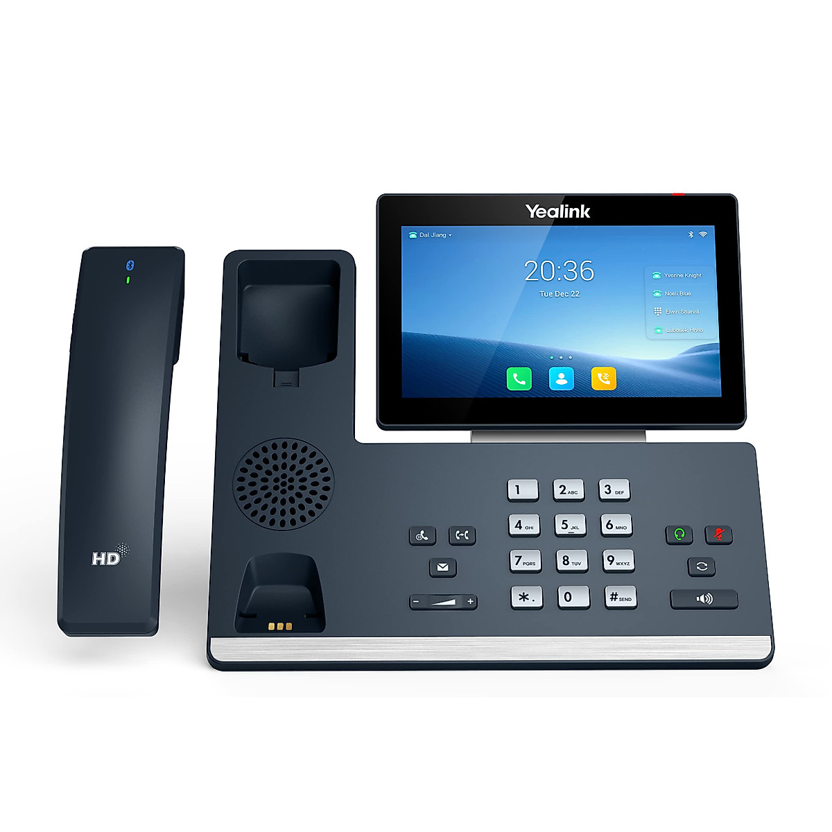 Yealink SIP-T58W Pro IP Phone - Corded/Cordless - Corded/Cordless - Bluetooth, Wi-Fi - Wall Mountable, Desktop - Classic Gray