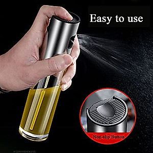 ZEREOOY Oil Sprayer for Cooking Olive Oil Sprayer Mister for Air Fryer Vegetable Vinegar Oil Portable Mini Kitchen Gadgets for Baking,Salad,Grilling,BBQ,Roasting (One Piece)