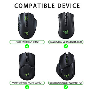 Runseed USB Cable Charging Cable for Razer Viper Ultimate/Razer Basilisk Ultimate/Razer Naga Pro/Razer DeathAdder V2 Pro Wireless Gaming Mouse