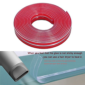 Baby Proofing 20ft Silicone Strip Clear Soft Corner Protectors with Pre-Taped Strong Adhesive, Edge Protectors for Sharp Corners of Tables Cabinets Furniture