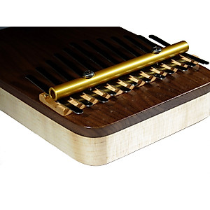 Zither Heaven Artisan Curly Maple 12 NoteThumb Piano with Black Walnut top made in the USA