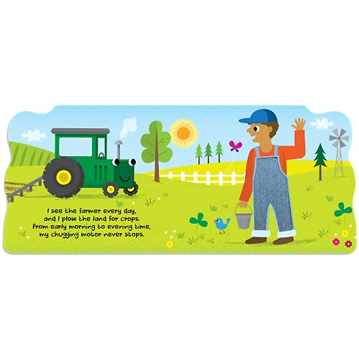 Busy Tractor - Touch and Feel Board Book - Sensory Board Book