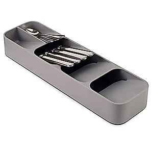 SHANIABELLE Kitchen Storage Tray Box Kitchen Drawer Organizer Silverware Organizer for Fork Partition Storage Cutlery Spoon Knife