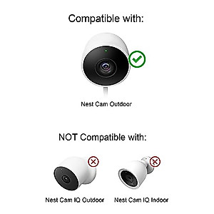 JESSY Silicone Skins Cover for Google Nest Cam Outdoor or Indoor, Protect and Camouflage Your Nest Cam Outdoor (1 Pack, Black)