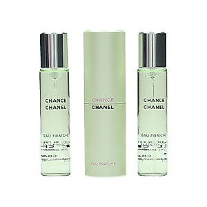 Chanel Chance Eau Fraiche Eau De Toilette Purse Spray for Women 3 X 0.7, 2.1 Fl Oz