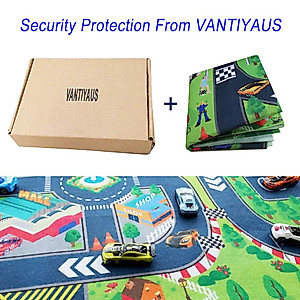 Road Playmat Toy,Kids Carpet Playmat,Great for Playing with Cars and Toys,Children Educational Road Traffic Play Mat- Learn and Have Fun Safely