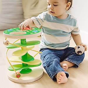 Melissa & Doug Rollables Treehouse Twirl Infant and Toddler Toy (3 Pieces) - FSC Certified