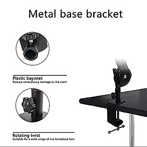 Melon Audio Microphone Boom Arm Stand, Heavy Duty Mic Suspension Scissor Boom Stand with Mic Clip and Cable Ties Perfect For Vocal Recording, Streaming and Podcasting, GAZ-40