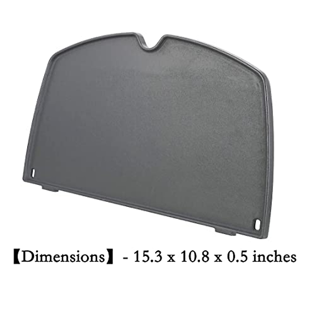 Votenli C655N(1-Pack) 15.3 x 10.8 inches Cast Iron Griddle Accessories for Weber 6559 Q200, Q220, Q240, Q260, Q2000, Q2200, Q2400 Series grills