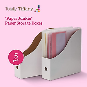 Totally-Tiffany SCRAPRACK STORAG Box 13.25X13, White