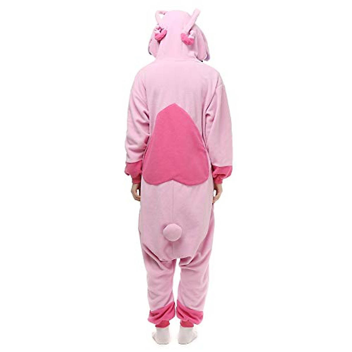 TSMY GLADCOS Halloween Costumes Unisex Pyjamas Stitch Onesie Pajamas Adult Large Pink
