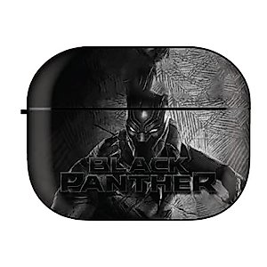 ZELLUX Mar vel Aven gers AirPods Pro Protective case Cover Accessories TPU Material, Full Protection Shock-Proof Cover with Keychain (Black-pan-Ther)