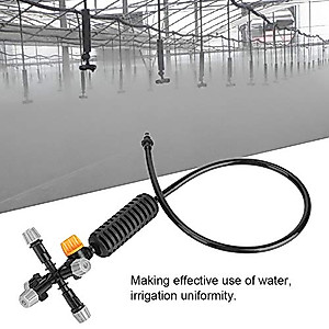 Garden Sprinkler, 5-Head Home & Garden Accessory, Removable Nozzles Adjustable Dripper, Micro Irrigation Adjustable Fog for Agriculture Lawn