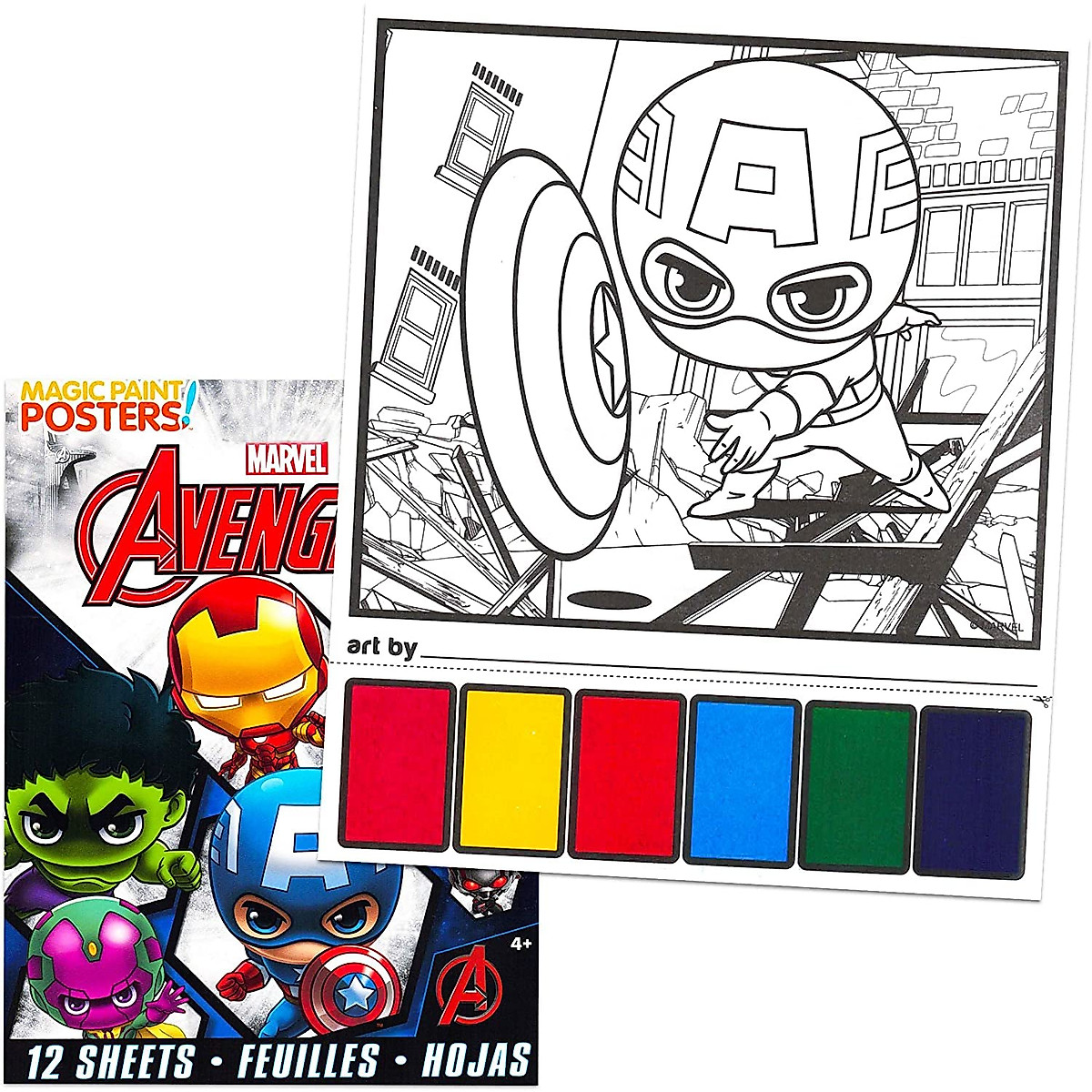 Classic Disney Lion King Arts and Crafts Paint Set for Kids -- Activity Bundle with Coloring Kit, Paw Patrol Avengers Posters | Party Favors Supplies, Lion King art activities