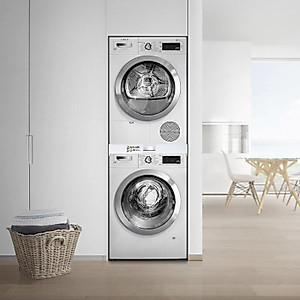 Kiss Core 29 inch Washer Dryer Stacking Kit, Universal Stacking Kit for Washer and Dryer, Adjustable 29"/28"/27"/26"/25"/24" Stackable Washer and Dryer Stacking Kit with Ratchet Strap