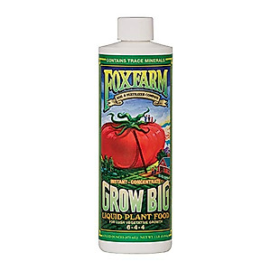 Fox Farm Big Bloom - 32 oz Bottle - 1 Bottle | Fox Farm Grow Big - 16 oz Bottle - 1 Bottle | Fox Farm Tiger Bloom -16 oz Bottle - 1 Bottle | 3 Twin Canaries Charts