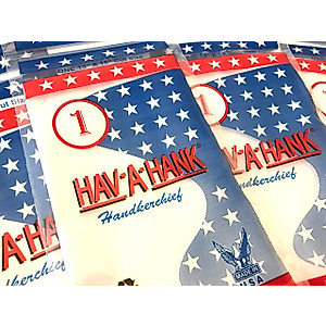 HAV-A-HANK Genuine MADE IN USA Handkerchief 15 inch [5 Pack]