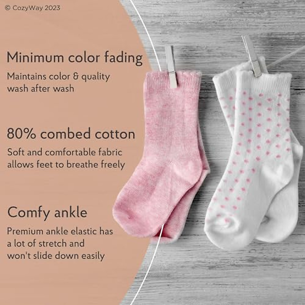 CozyWay Toddler Boy Socks With Grippers Non Slip Crew Grip Socks for Boys Soft Comfy Cotton - 3T-5T Multi Color Cars - 12 Pack