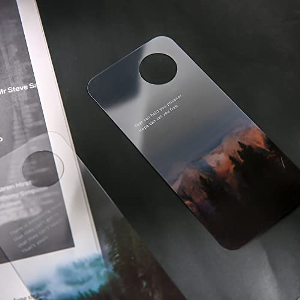 ROUKANNGE 10pcs Forest Theme Bookmarks, Transparent Gradient Color Bookmarks, Suitable for Women, Students, Teachers, Reading Lovers and Writers. This is a Simple and Beautiful Perfect Gift