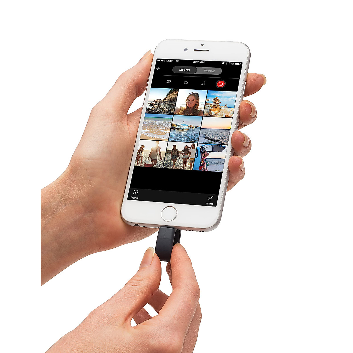 SanDisk 128GB iXpand Flash Drive for iPhone and iPad - SDIX30C-128G-GN6NE