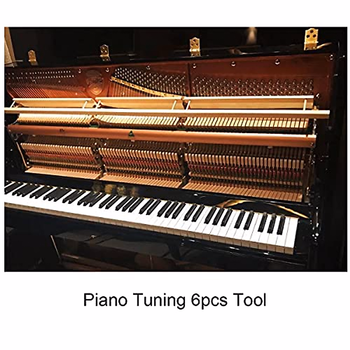 Ecloud Shop Professional Piano Tuning Hammer Tuner 6pcs Tool + case