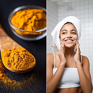 Turmeric and Kojic Skin Brightening Soap All Natural Gentle Cleanser for All Skin Types. Fights Acne, Reduces Dark Spots & Fades Scars. Face & Body Cleanser for Men, Women & Teens. (2 Pack)