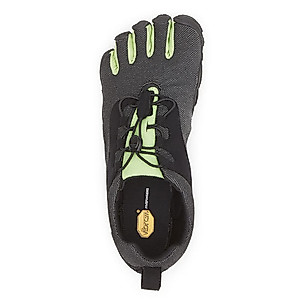 Vibram Women's FiveFingers V-Run Retro, Black/Green/Black, 40 EU / 8.5-9 US