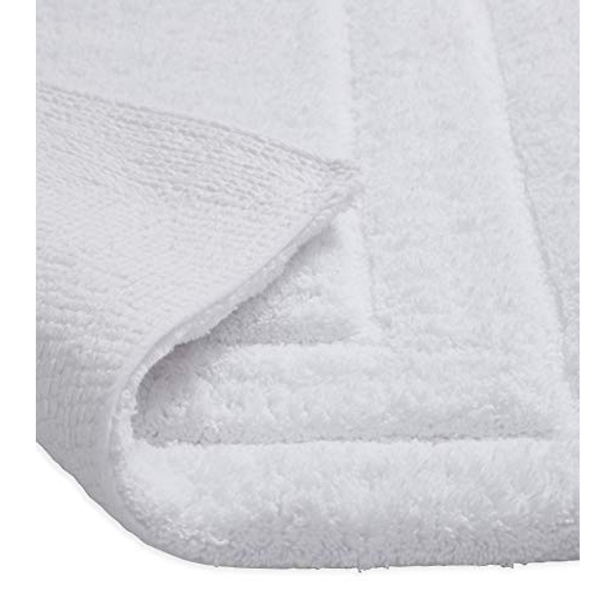 Cotton Bathroom Rugs Set, 2 pc (20"x30" and 17"x24") - Soft Plush 2800 GSM, Super Thick and Absorbent - Matches Our 804 GSM and 703 GSM Bathroom Towels Set (White)