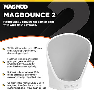 MagMod MagBounce 2 and MagGrip 2 | Camera Speedlight Flash Diffuser Bundle | Modular Camera Lighting Set
