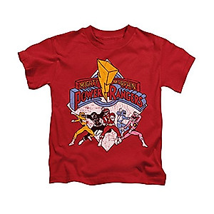 Power Rangers Retro Rangers Kids T-Shirt 4 Red