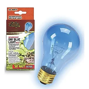 Zilla Day Blue Light Incandescent Bulb for Reptiles [Set of 2] Watt: 100 Watts
