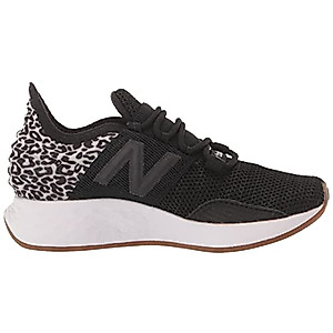 New Balance Kid's Fresh Foam Roav V1 Bungee Running Shoe, Black/White, 9 Toddler