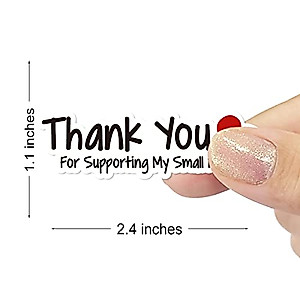 Thank You for Supporting My Small Business Stickers,Thank You Stickers,Handmade Stickers,Small Shop Stickers,Envelopes Stickers for Small Business, Online Retailers,Handmade Goods,500 Labels Per Roll