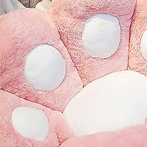 Cat Paw Shape Plush Seat Cushions Chair Cushions Office Cushion