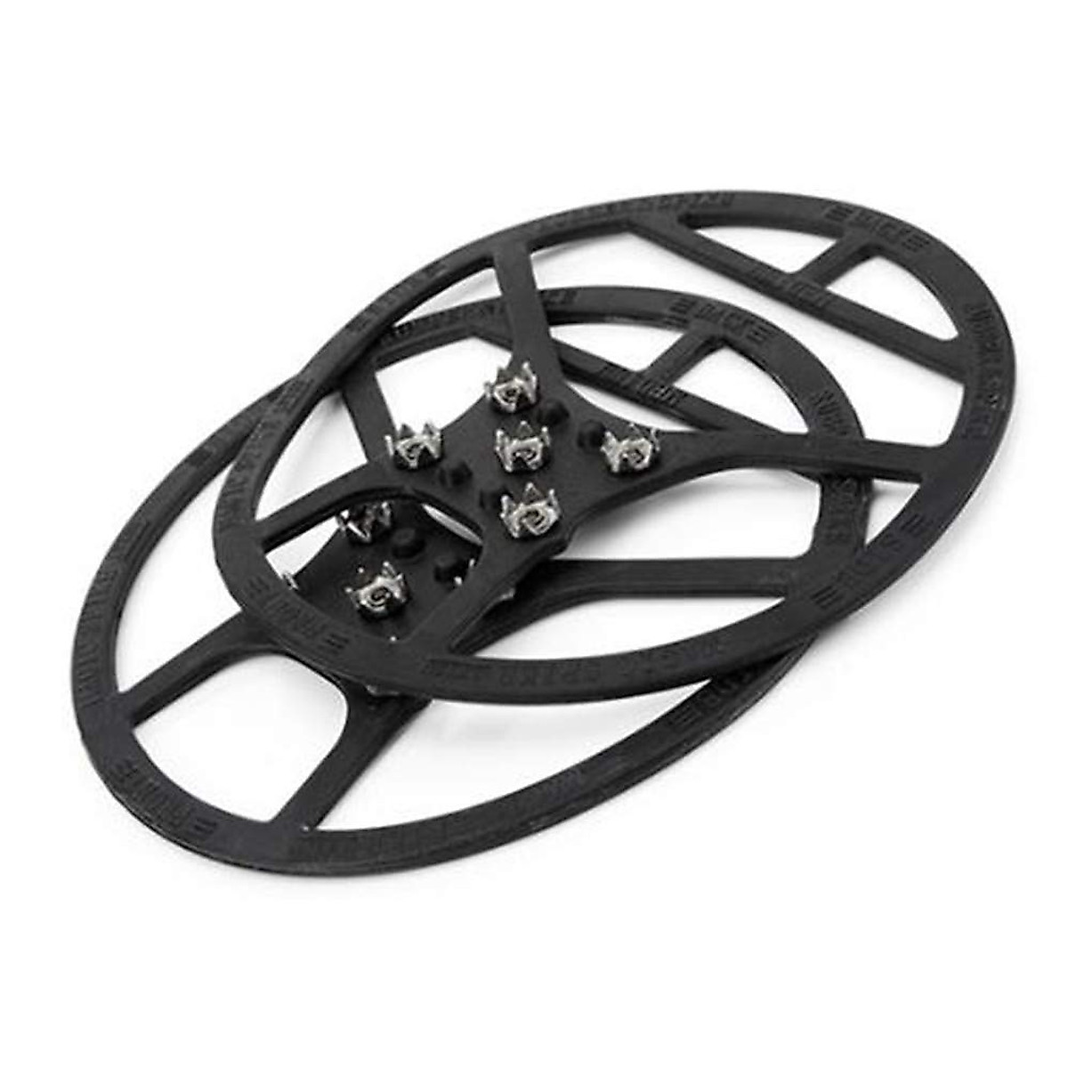 Homebeast 1 Pair 5-Teeth Tooth Anti-Skid Spikes Cleats Flexible Ice Snow Crampons Gripper Anti Slip Snow Shoes Boot for Hiking Climbing Winter Outdoor