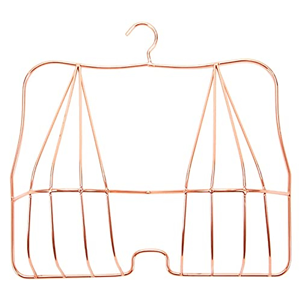 homozy Metal Bra Hangers, Space Saving Anti Deformation Bra Hangers, Small Hangers, Clothes Hangers, Rose Gold/Gold - Rose Golden