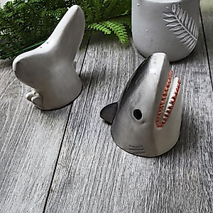 Shark Salt and Pepper Shakers Set, Nautical Themed Kithen Supplies, 4 Inches