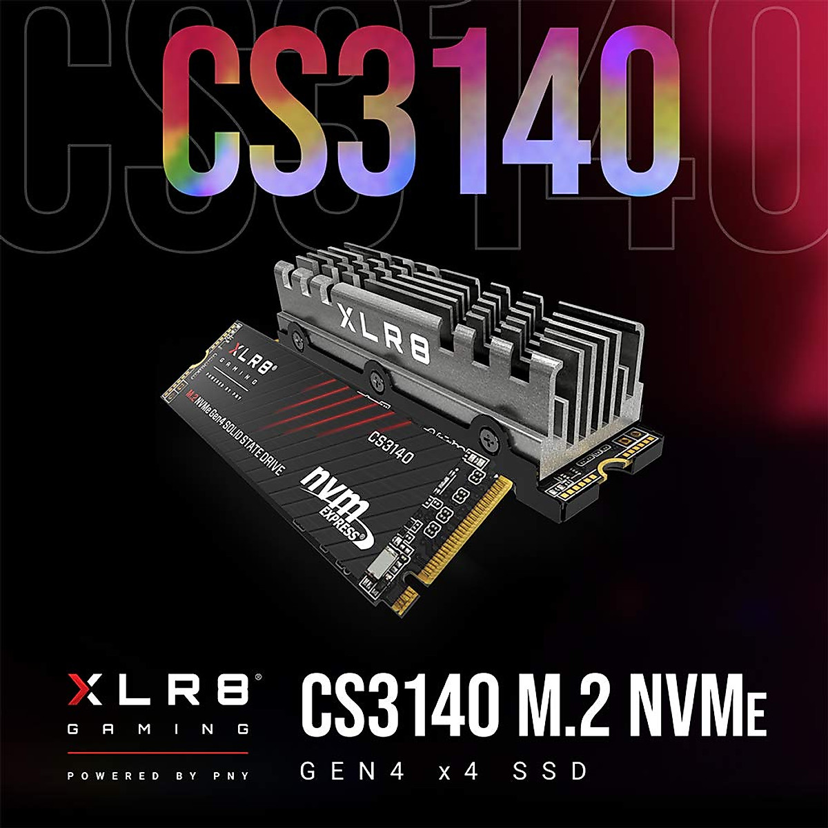 PNY M280CS3140-4TB-RB XLR8 M.2 NVMe Gen4 x4 Internal Solid State Drive (SSD)